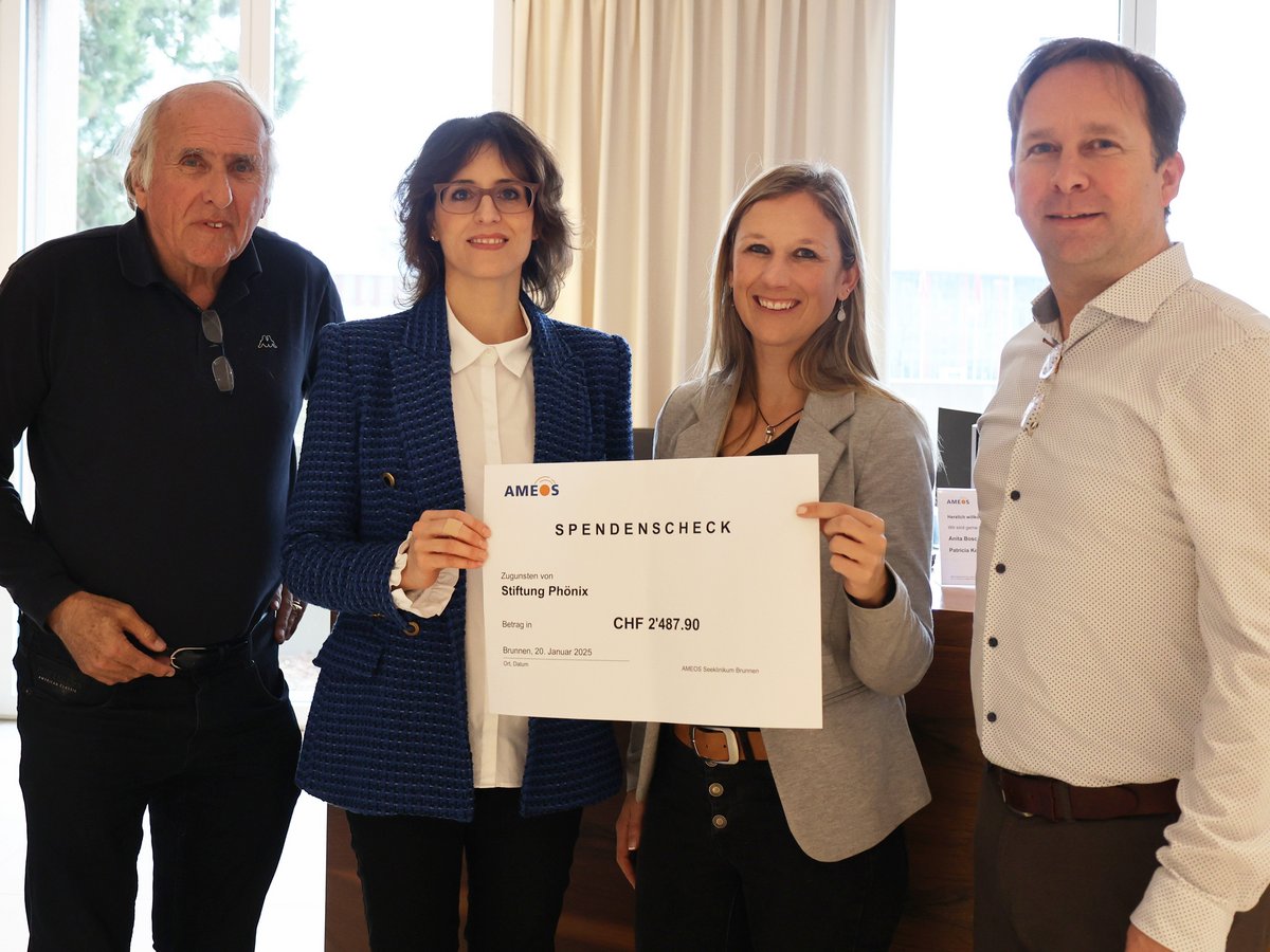 Spende an Stiftung Phoenix übergeben | AMEOS Gruppe